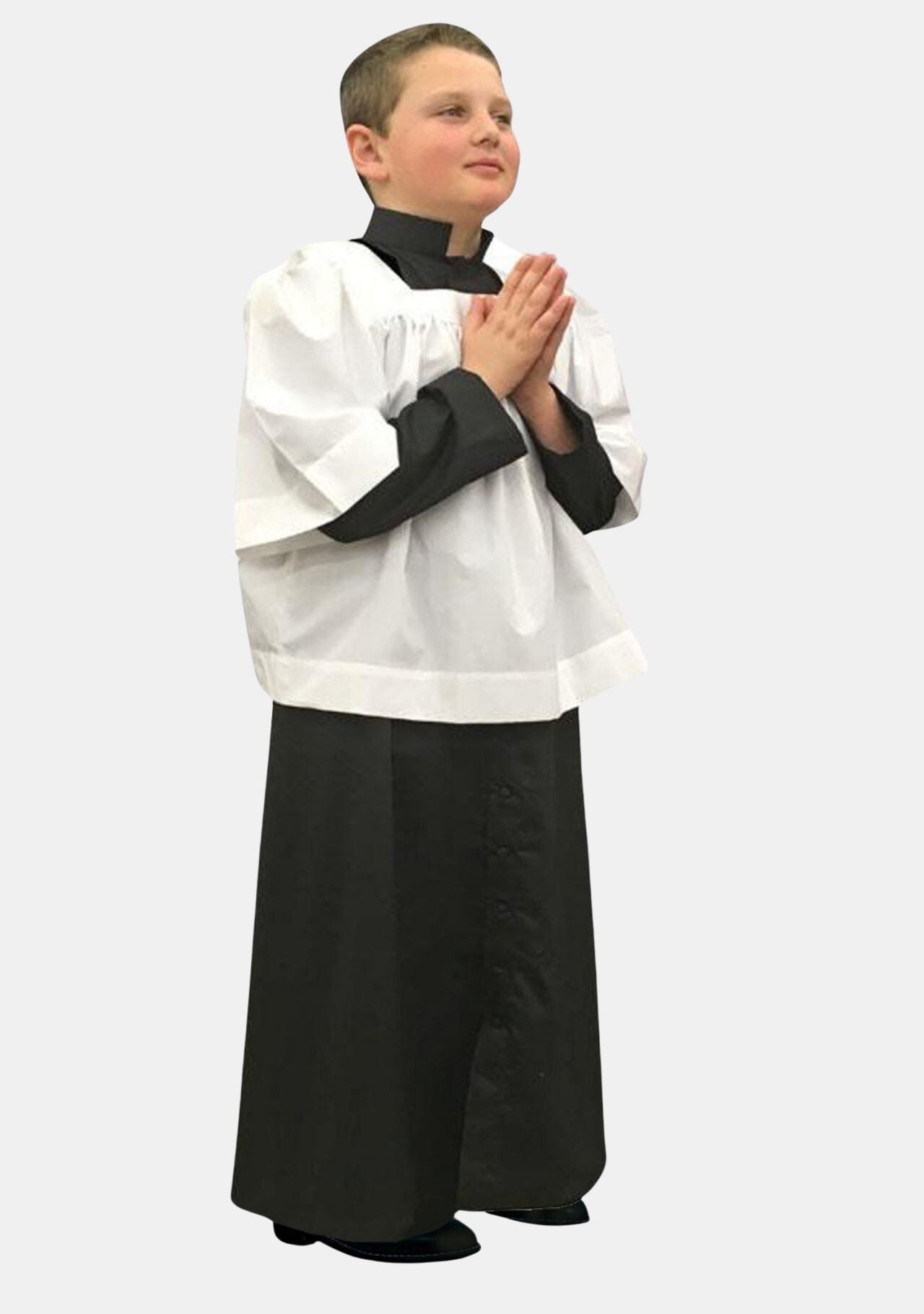 eClergy's Black Altar Assistant Cassock for Long Services – eClergys