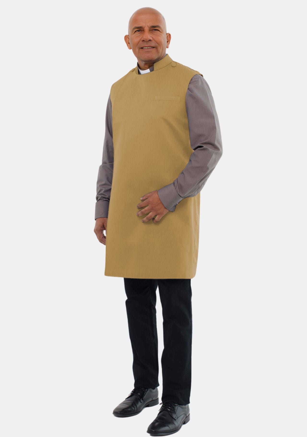 Gold Clerical Apron Featuring Full-Cut and 3/4 Length – eClergys