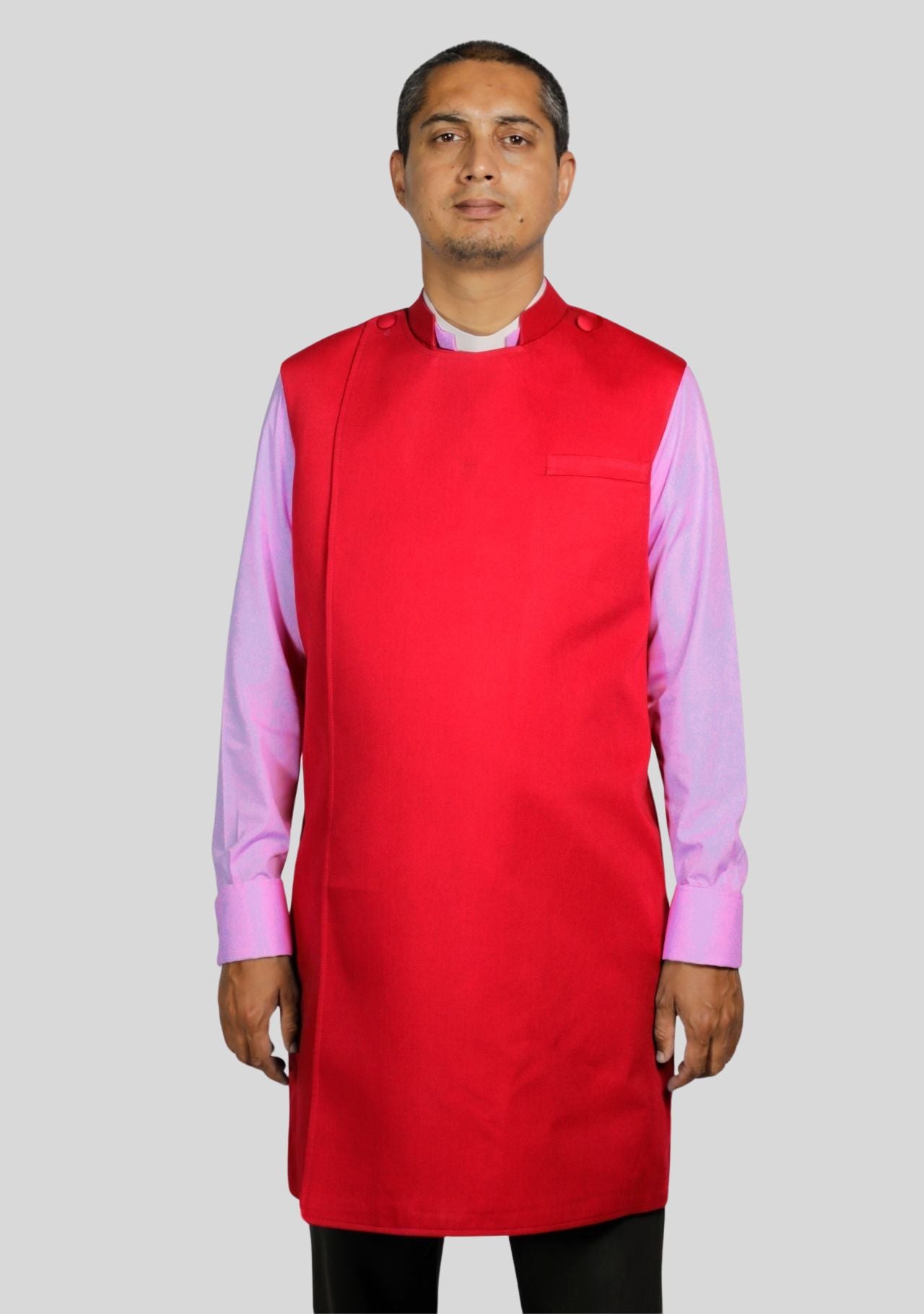 Stewards of God red clerical apron | eClergys™