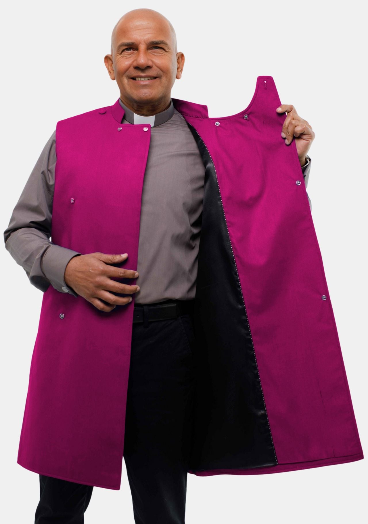 Red Purple Cleric Apron Full-Cut with 3/4 Length – eClergys