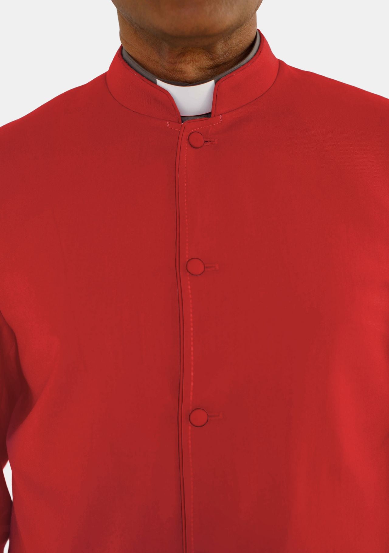 Men Red eClergys Robe with Classy Red Piping