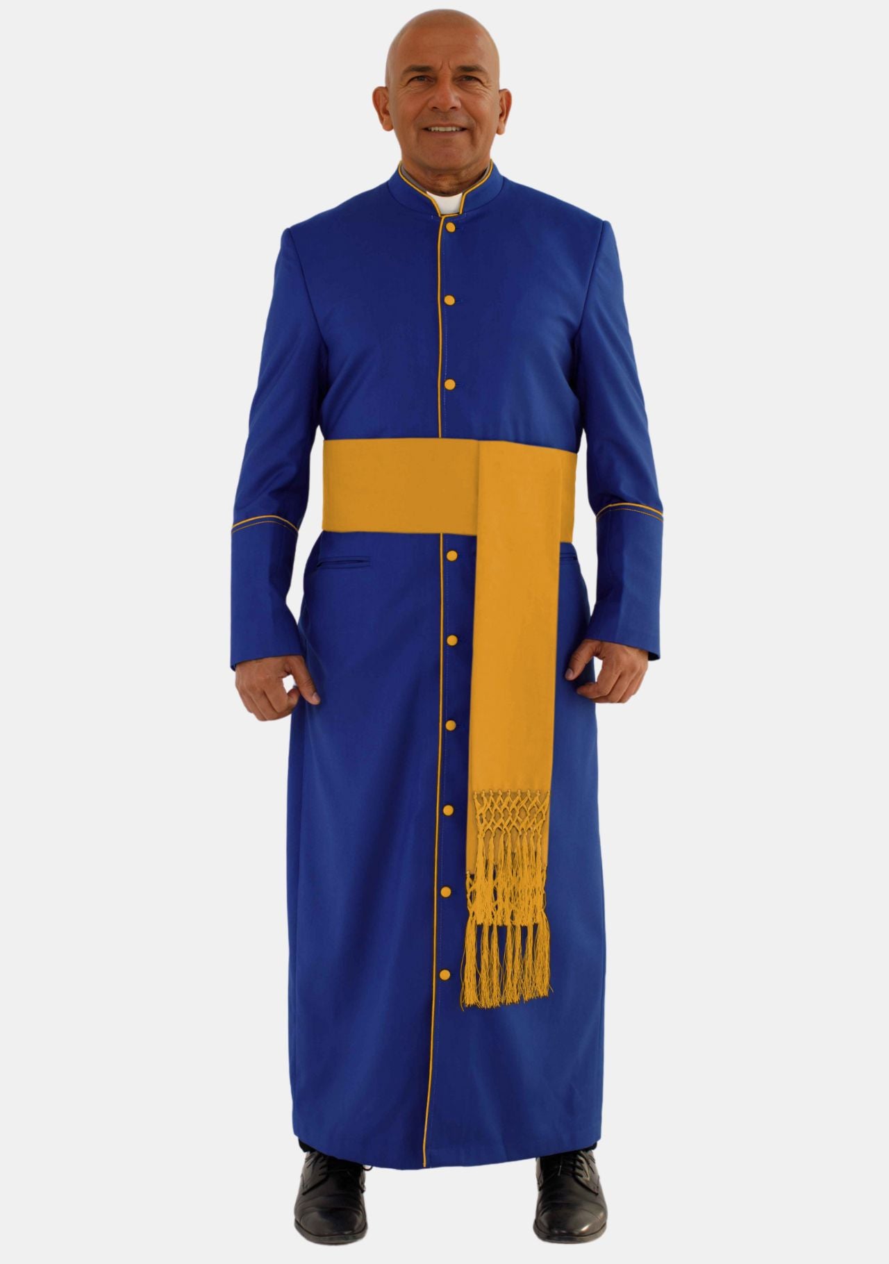 Jezliah Clergy Robe Royal Blue with Gold | eClergys™