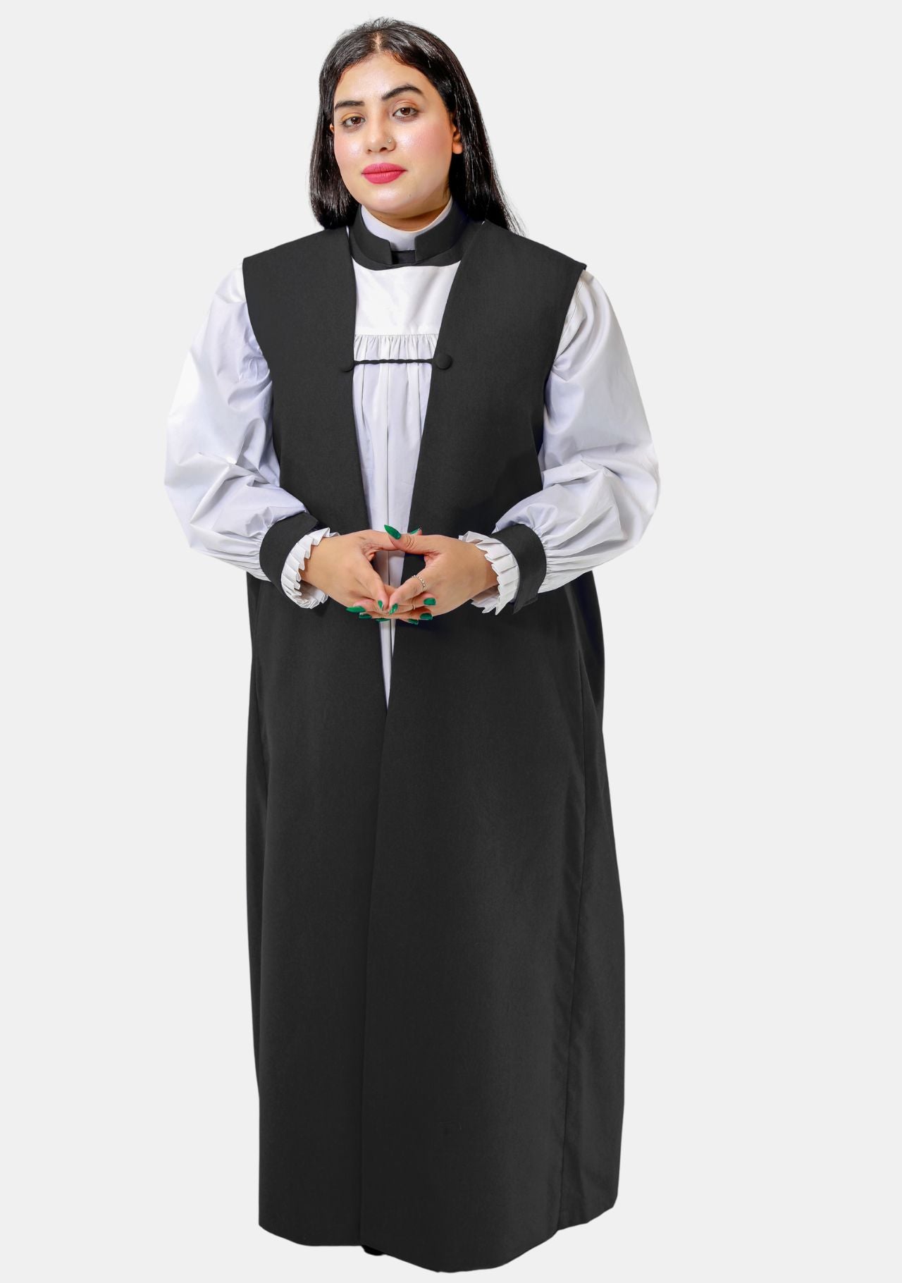 Peaceful Anglican Style Vestment Black | eClergys™