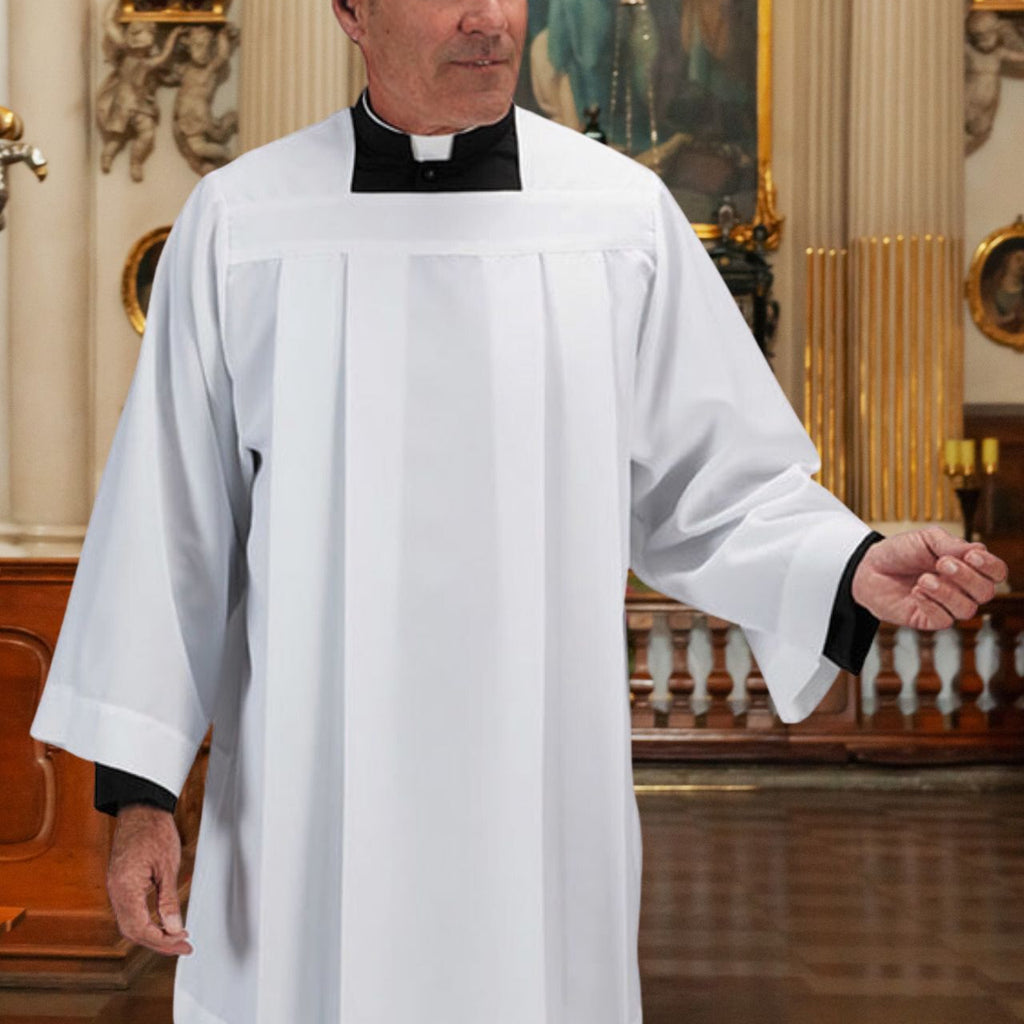 Square Neck eClergy's Surplice in White Cotton – eClergys