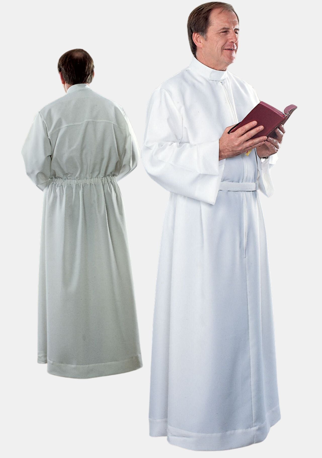 Clerical Alb with Velcro Collar and Front Zipper – eClergys