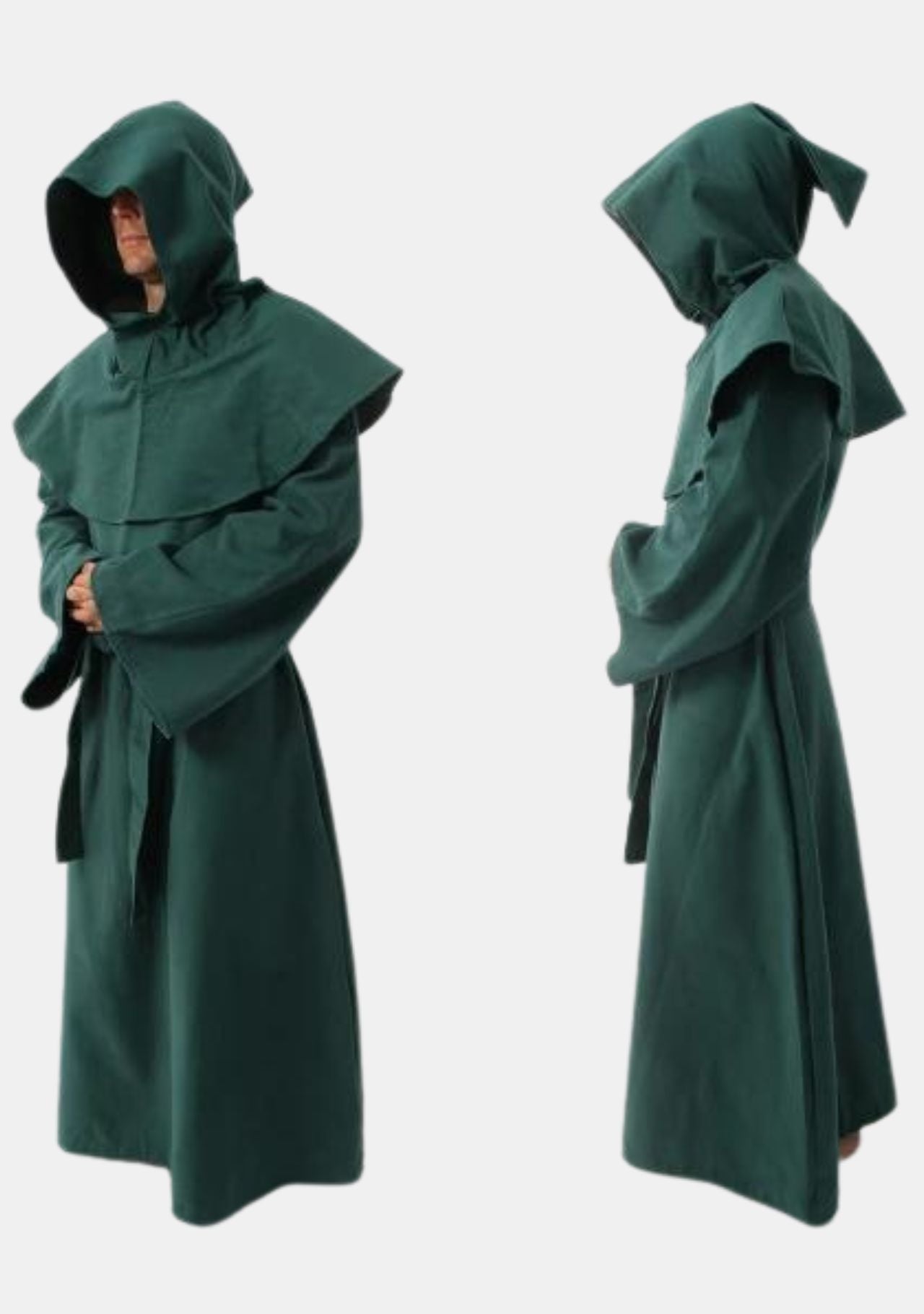 eClergy's Green Monk Robe with Removable Hood – eClergys