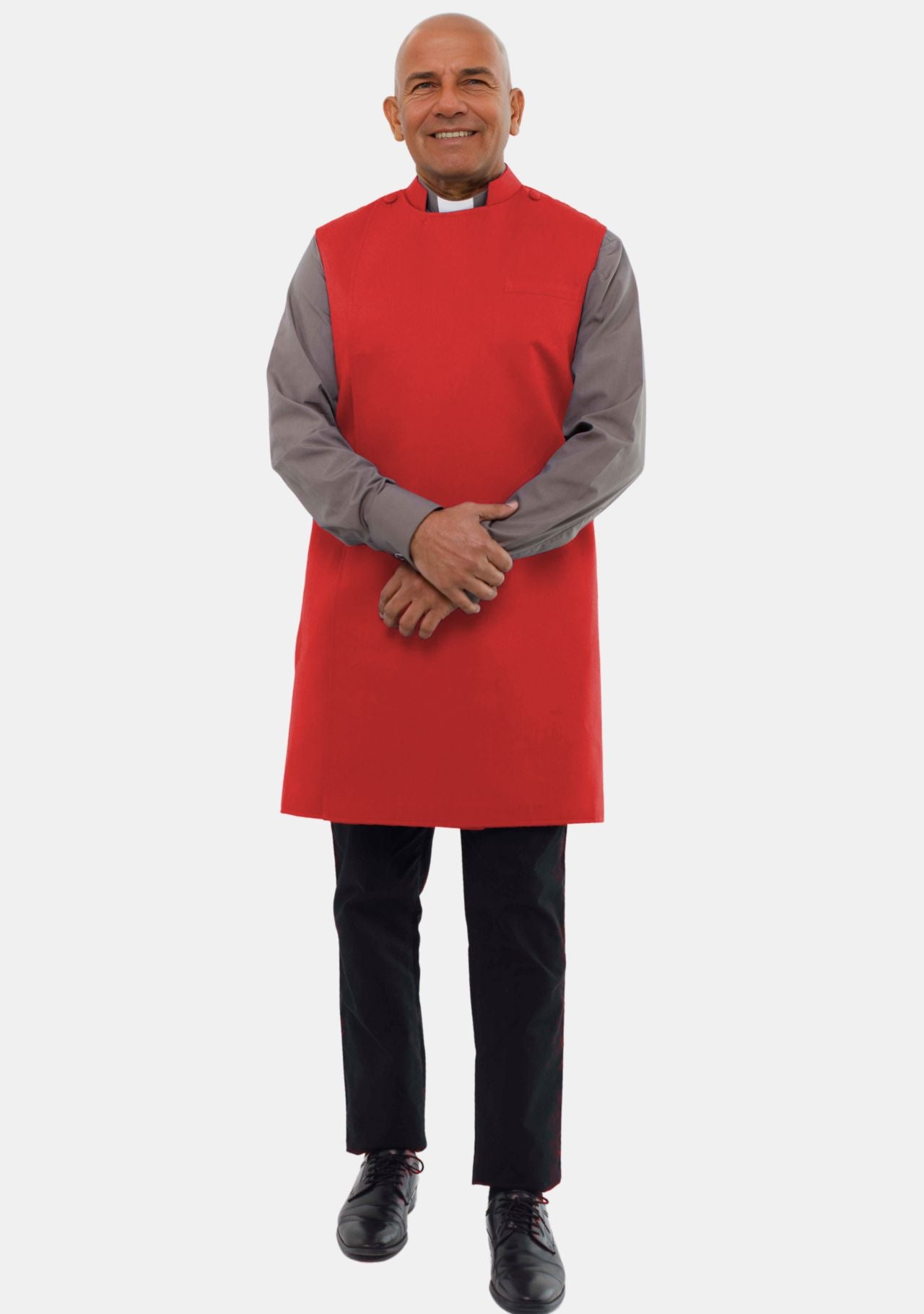 Red Clerical Apron with Anglican Snap Closure – eClergys
