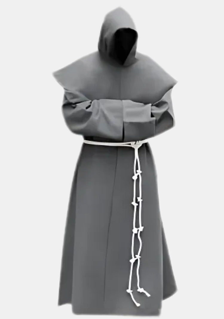 Traditional Gray Monk Robe Inspired by St. Benedict – eClergys