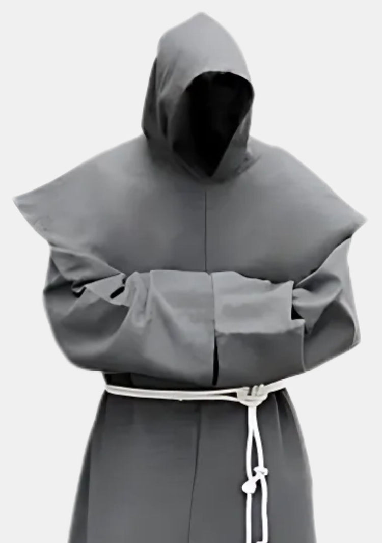 Traditional Gray Monk Robe Inspired by St. Benedict – eClergys