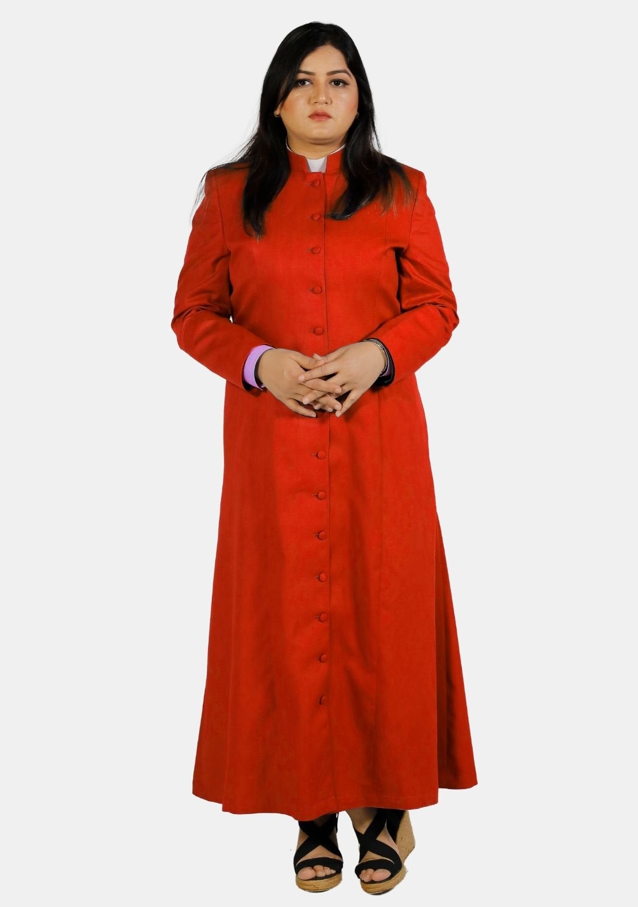 Revered Clergy Robe for Women – Red | eClergys™